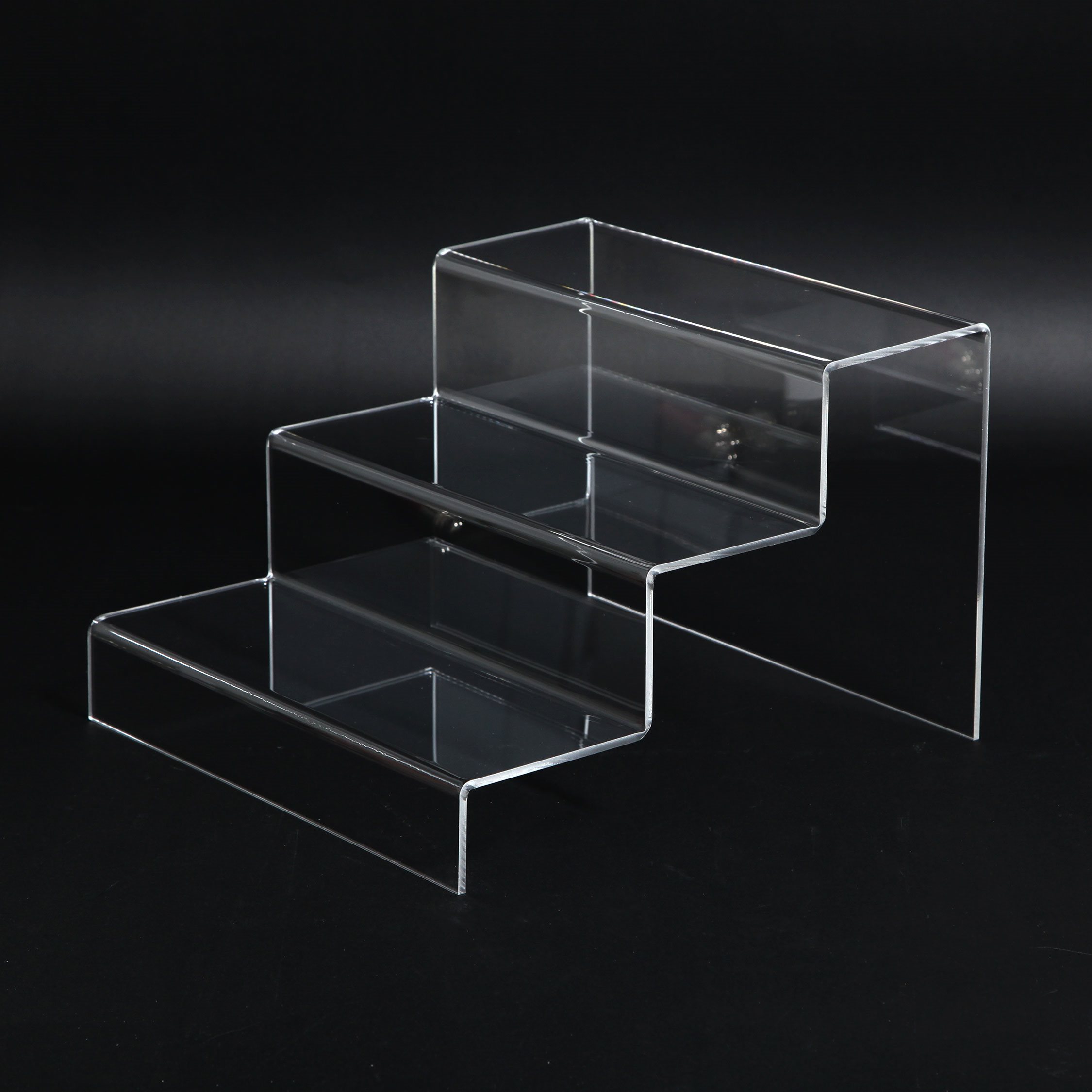 Akryl Display Trappa - 3 Steg | Skiltex.se