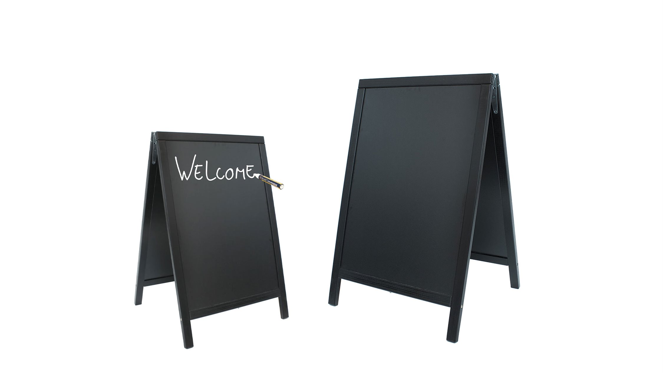 Duplo svart griffeltavla skylt - 55 x 85 cm | Skiltex.se