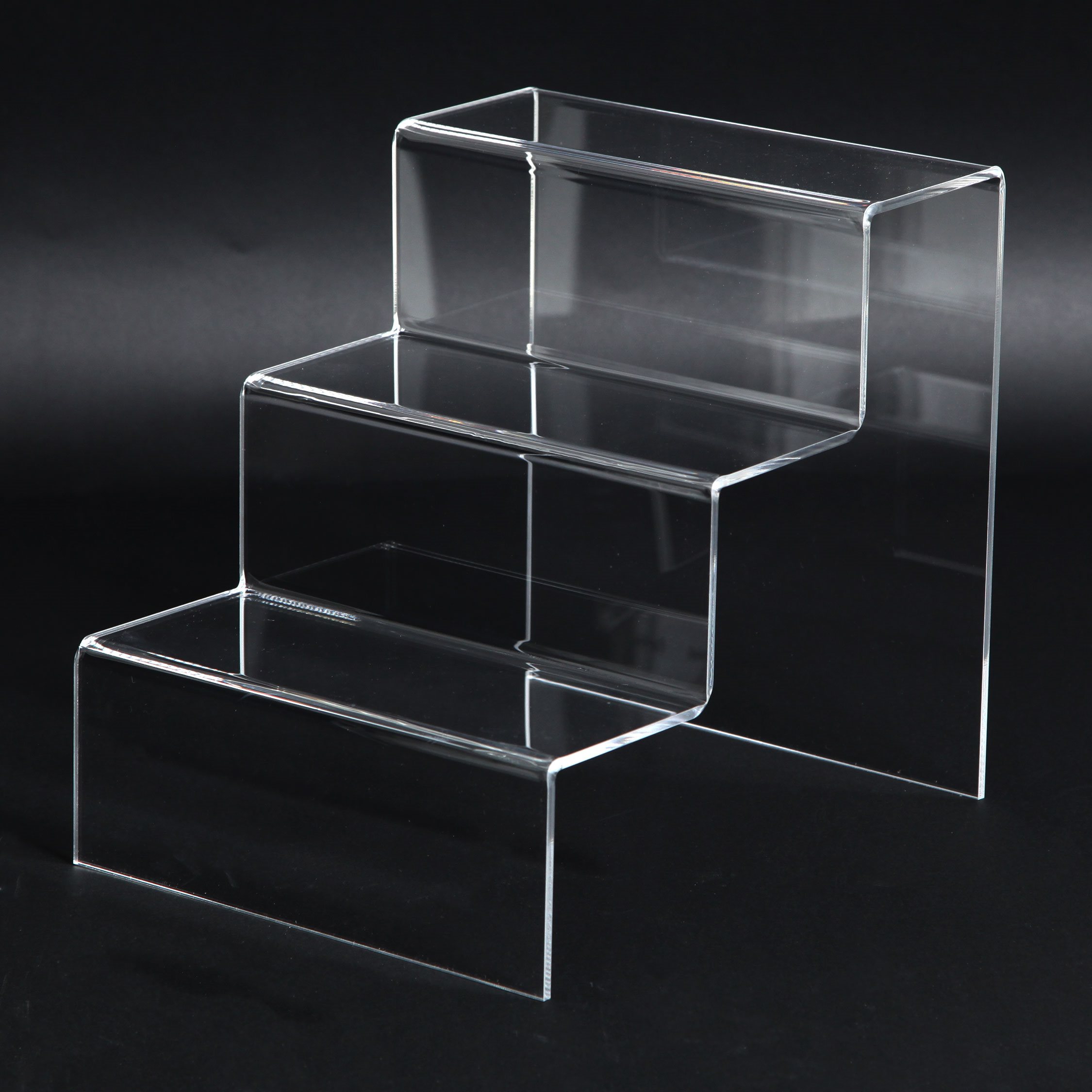 Akryl Display Trappa - 3 Steg | Skiltex.se