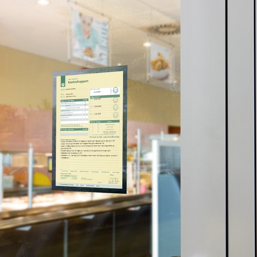 Självhäftande Magnetram - Duraframe® Svart | Skiltex.se