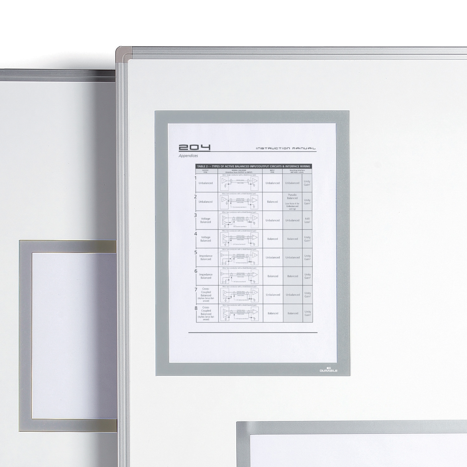 Duraframe® Silver Magnetram - A4 | Skiltex.se