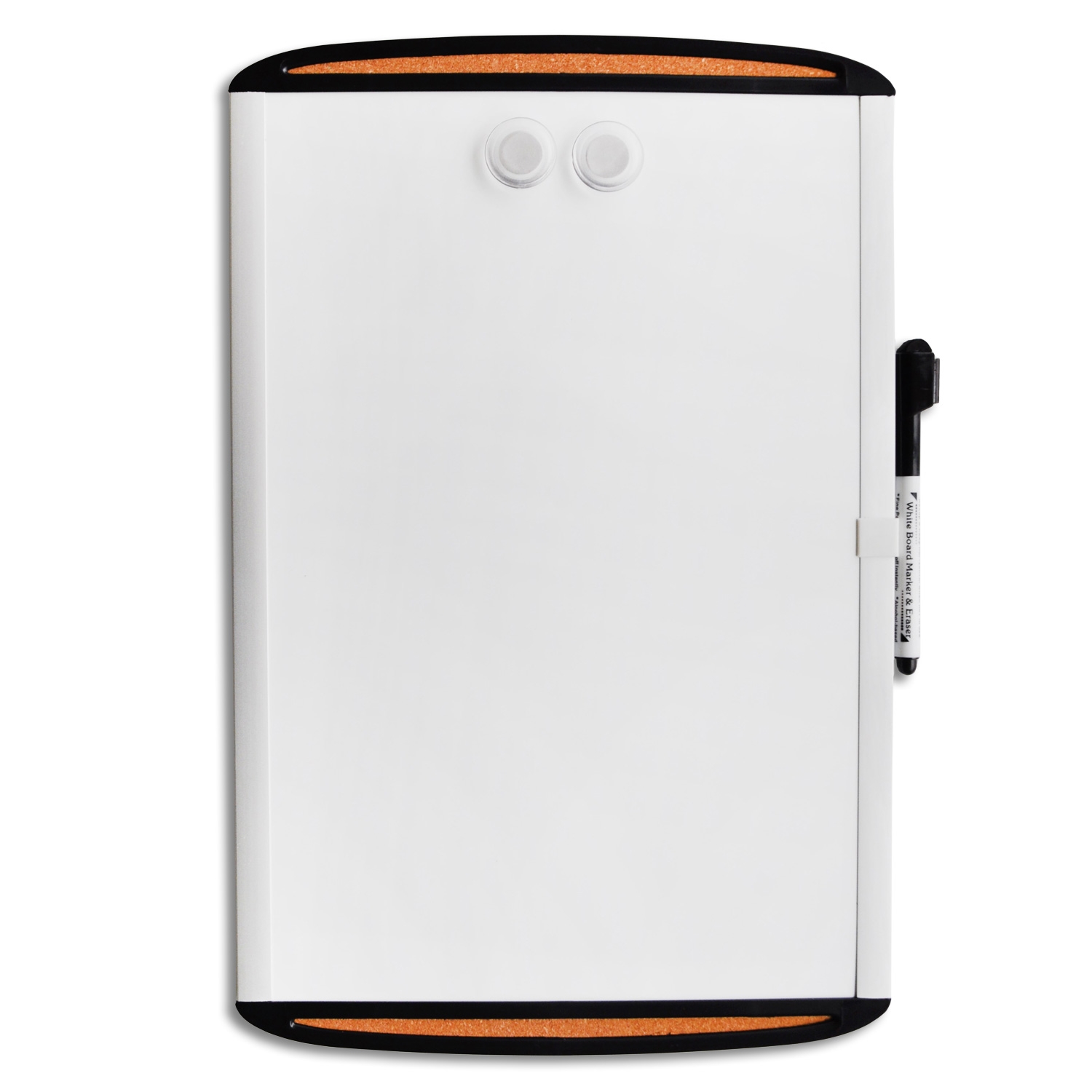 Liten whiteboard tavla med korkremsor | Skiltex.se