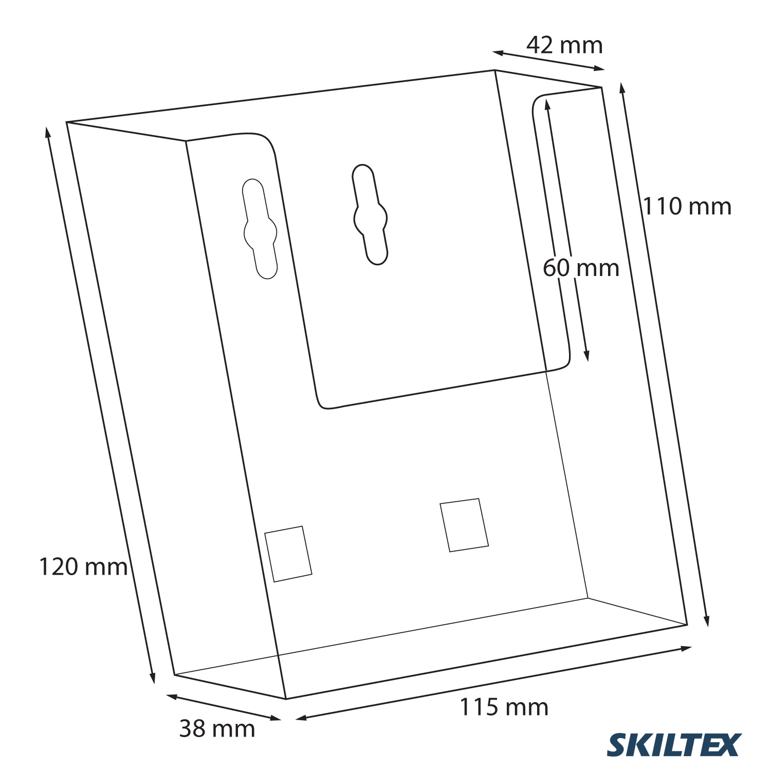 Taymar broschyrhållare till vägg - A6 - Skiltex.se